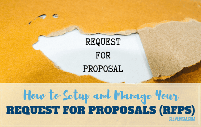 How to Setup and Manage Your Request For Proposals (RFPs) | Cleverism